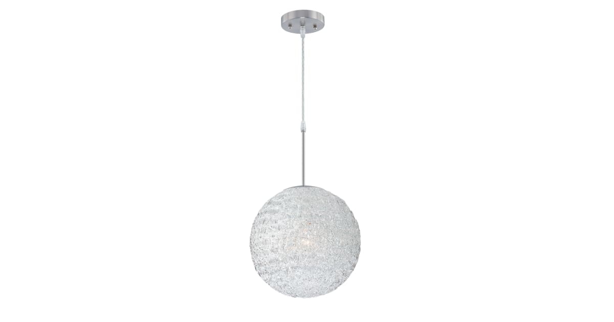 Lite Source LS-19598 1 Light Pendant Lamp with Clear Acrylic Shade from ...