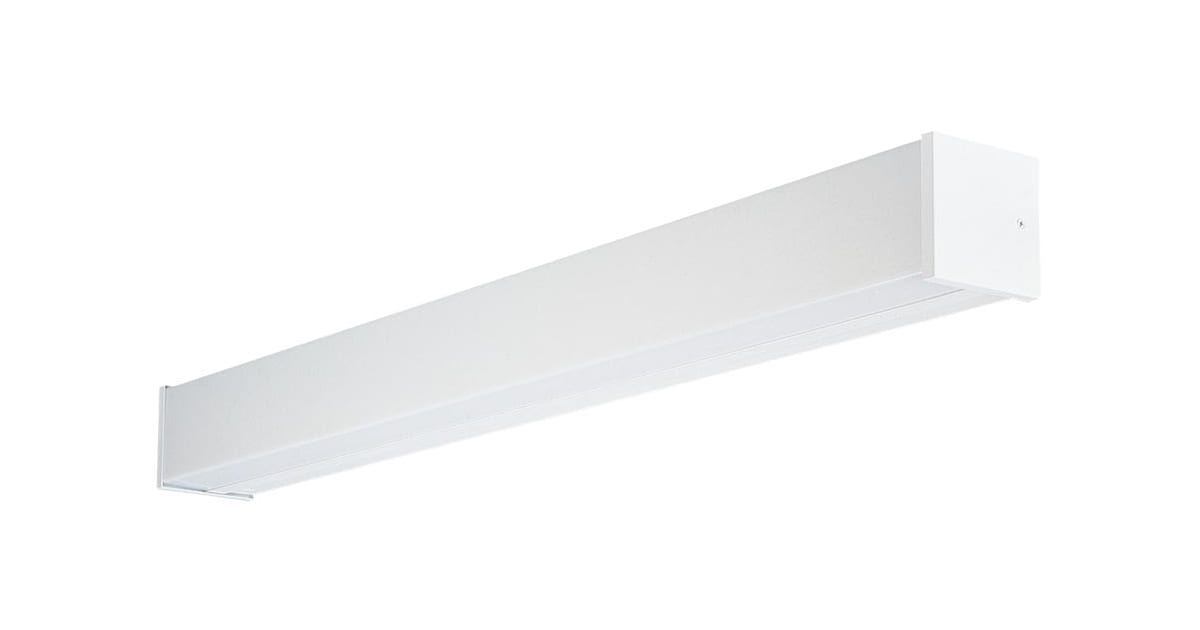 Lithonia Lighting 11854RE Square Series 48" Linear Fluorescent Bathroom ...