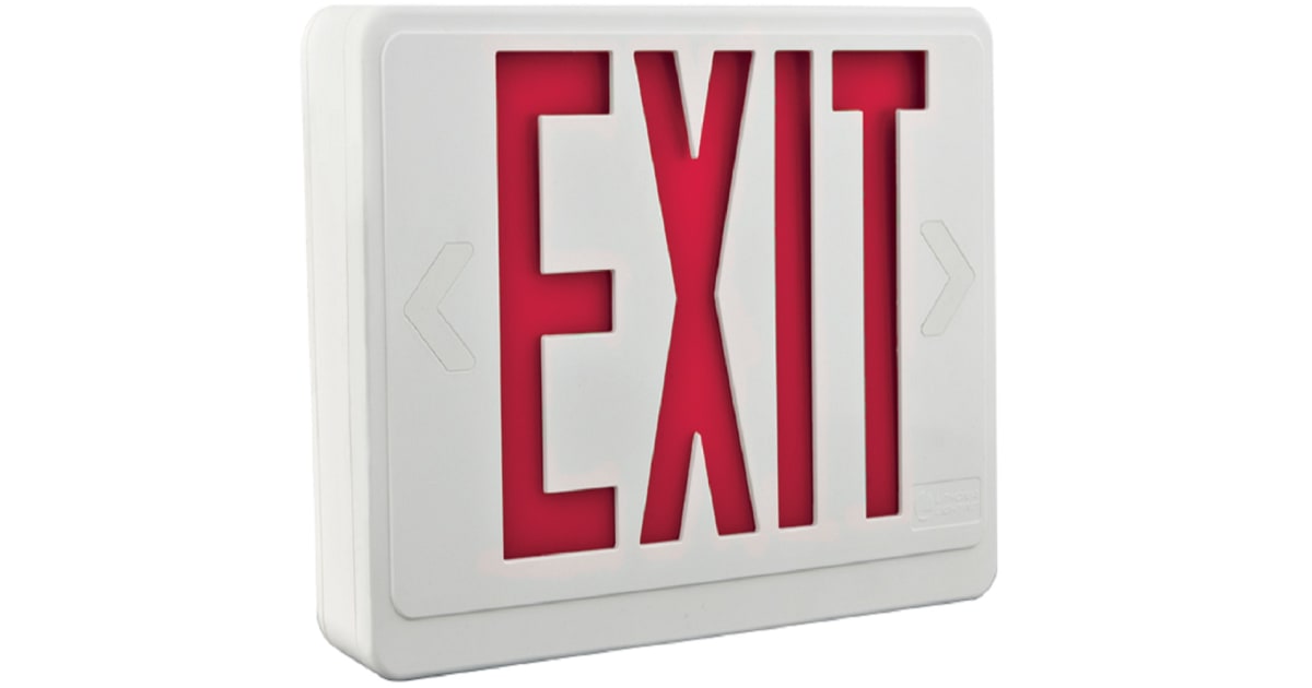 Lithonia Lighting LHQM LED R HO R0 M6 LHQM 19" LED High Output Exit ...