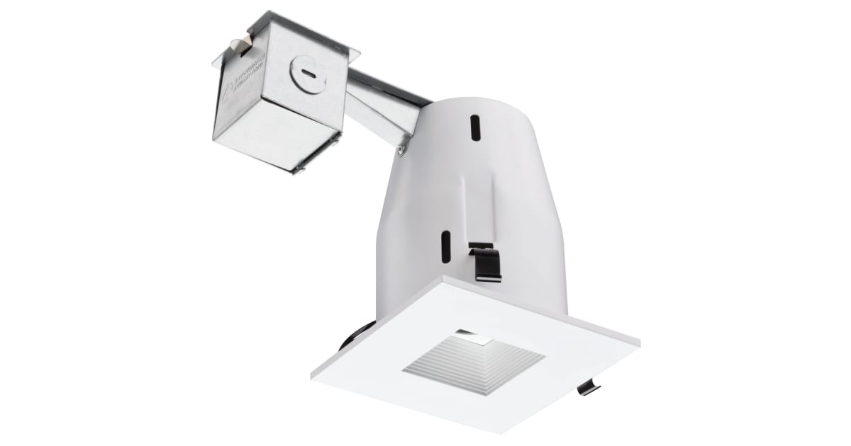 Lithonia Lighting LK4SQMW M6 Gimbal Recessed Kit 4" GU10 Adjustable ...