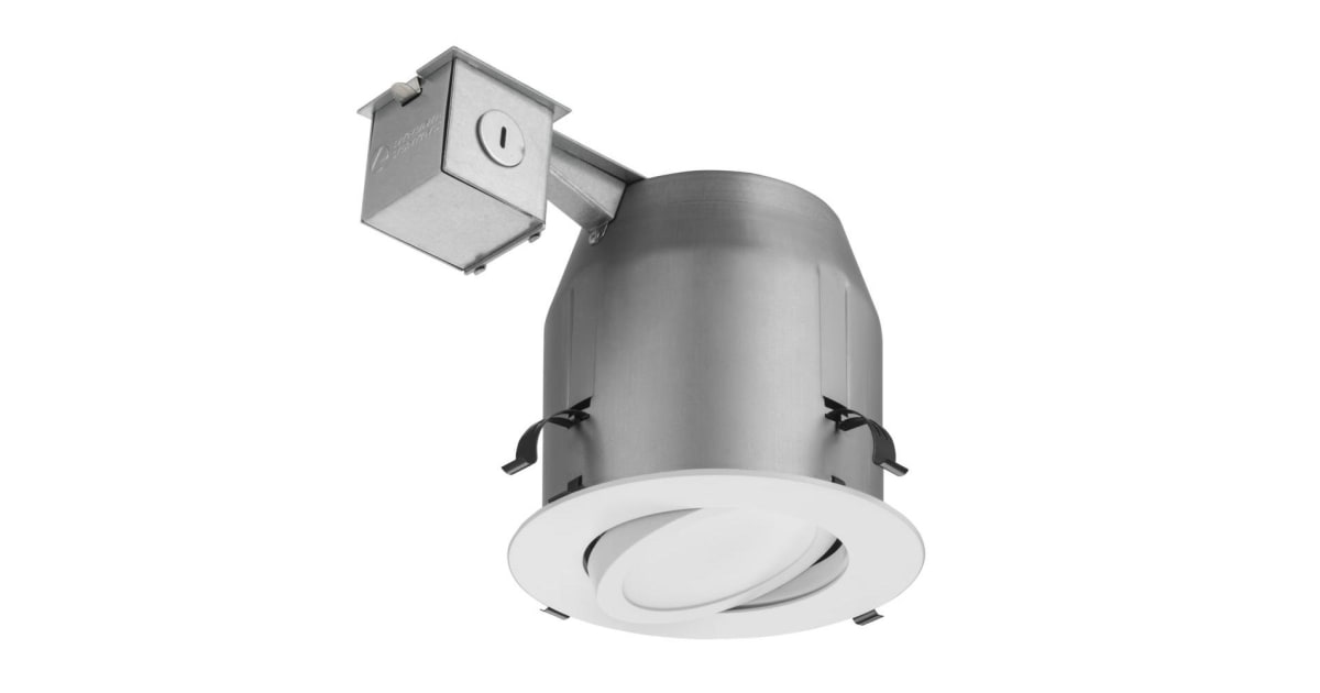 Lithonia Lighting LK5GMW LED M4 Gimbal Recessed Kit 5" LED Adjustable ...