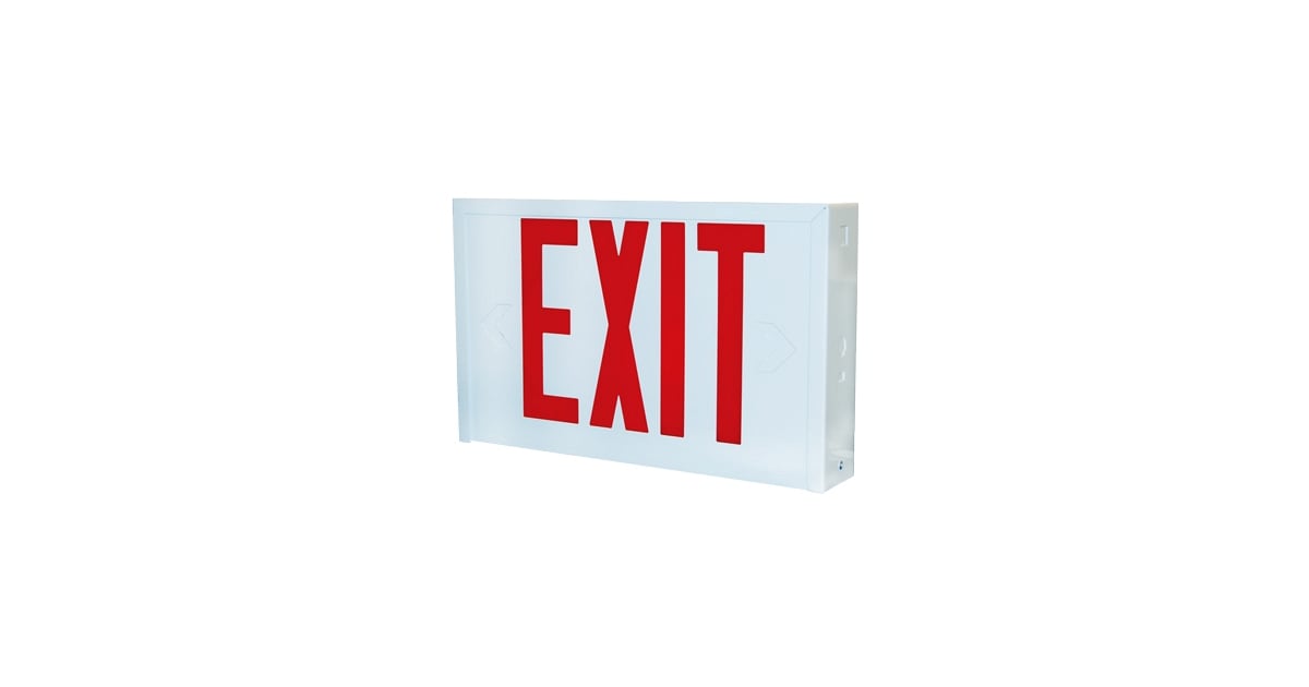 Lithonia Lighting LX W 3 R EL N 15" LED Lighted Exit Sign | Ferguson Home