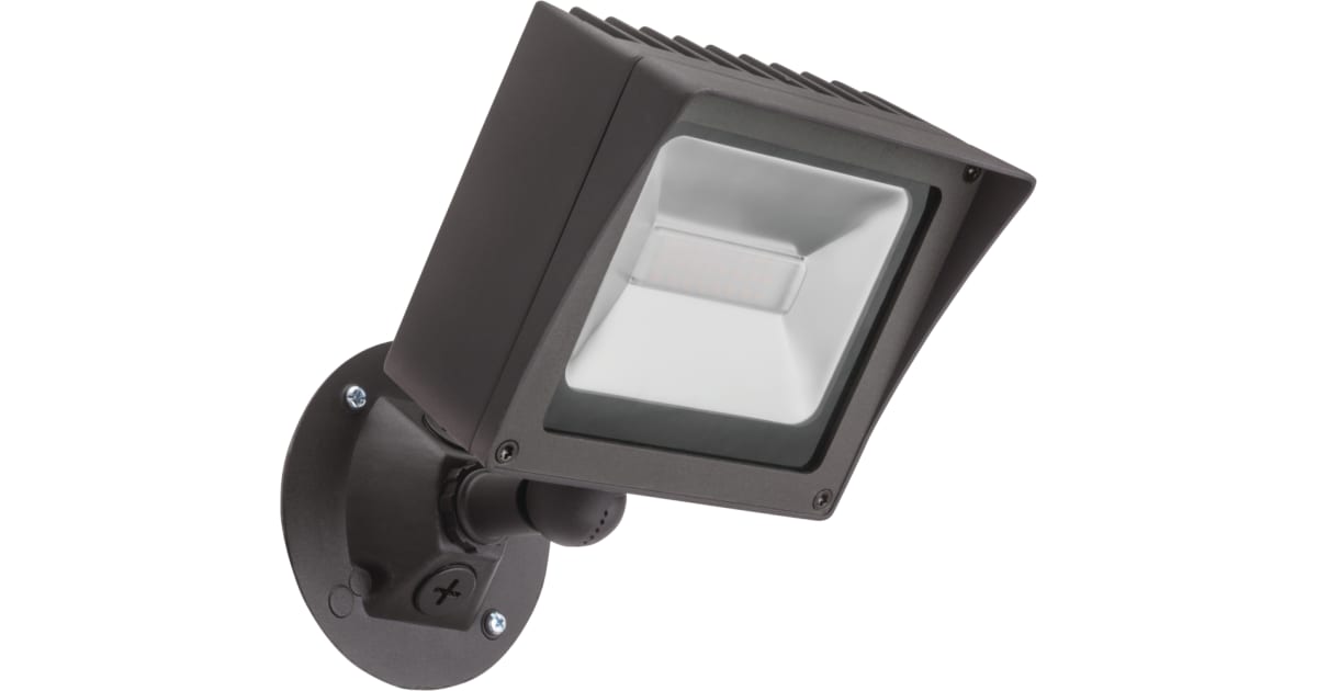 Lithonia Lighting OLMF P1 40K 120 DDB HP17 M4 5-11/16" Wide Integrated LED Commercial Flood ...