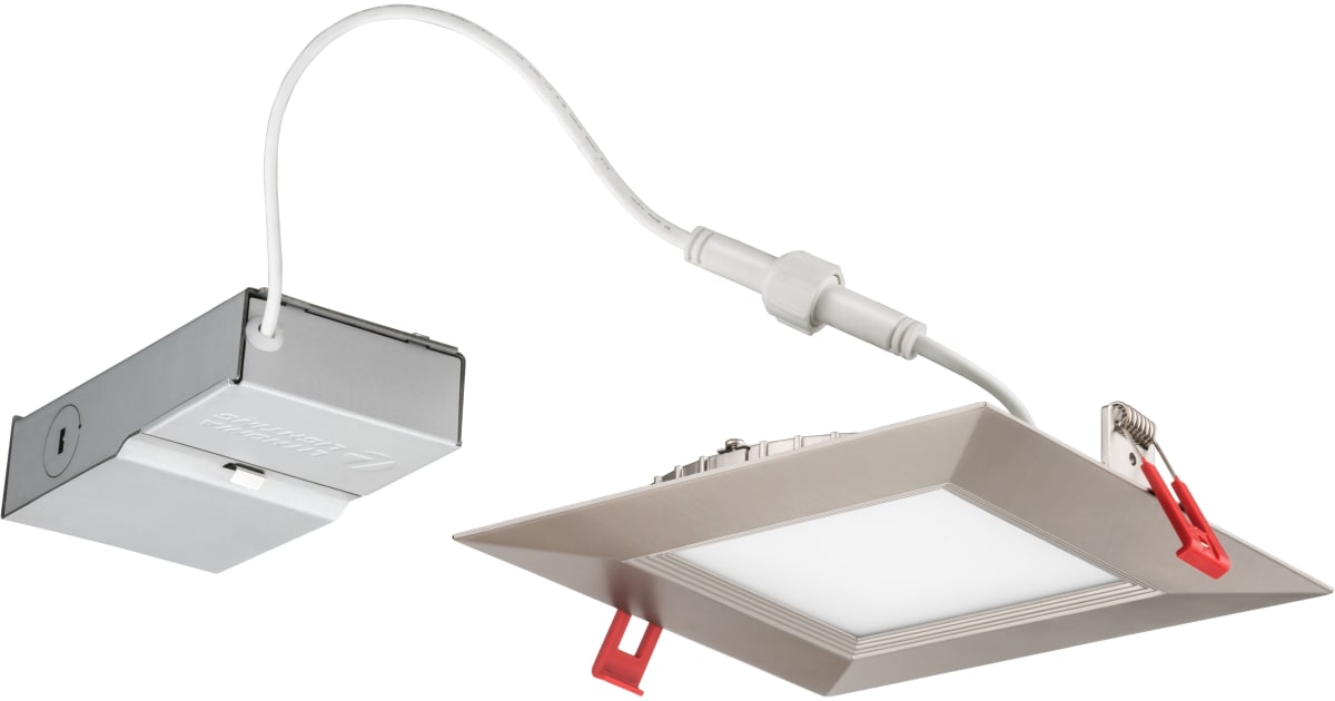 Lithonia Lighting WF6 SQ B LED 40K BN M6 Wafer 6" LED IC Rated Baffle ...