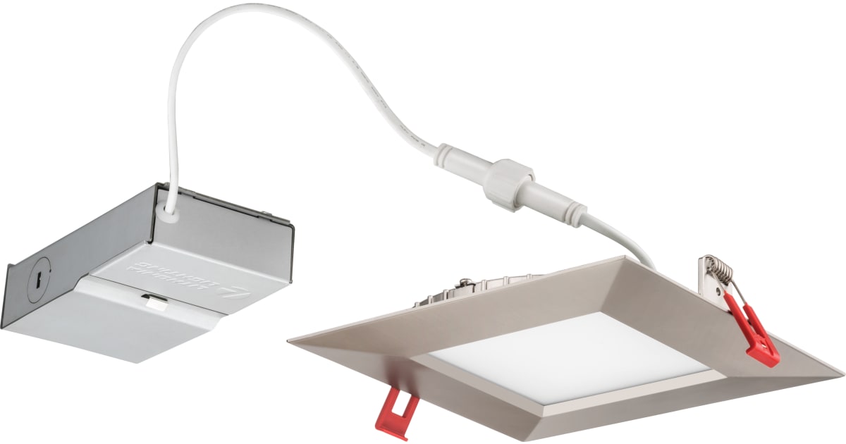 Lithonia Lighting WF6 SQ S LED 30K BN M6 Wafer Ultra Thin Recessed ...