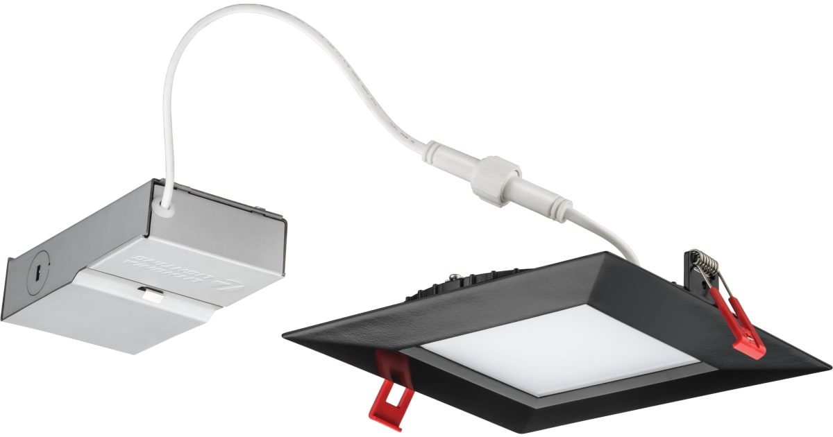 Lithonia Lighting WF6 SQ S LED 40K MB M6 Wafer Ultra Thin Recessed ...