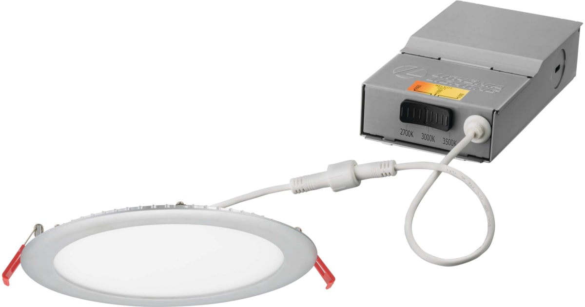 Lithonia Lighting WF8 LED 27K30K35K 90CRI SN M6 Wafer 8" LED Recessed ...