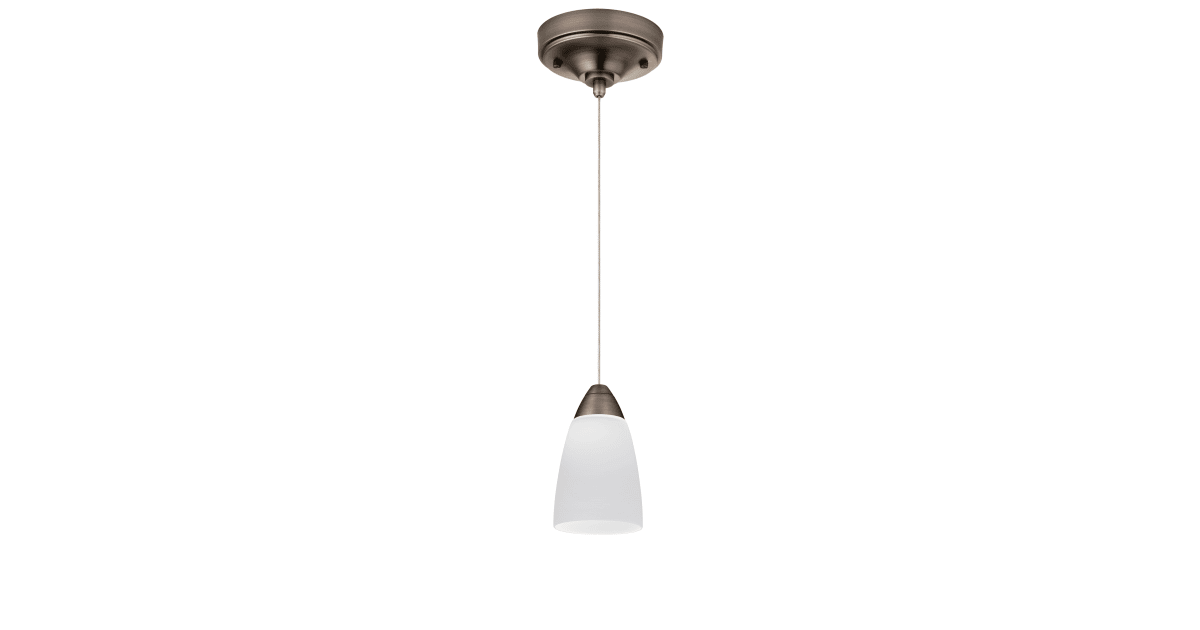 Lithonia Lighting 3 LED Bullet Fitter Mini Pendant with Bell Opal White ...