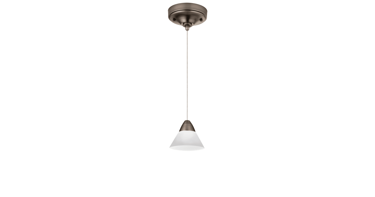 Lithonia Lighting 3 LED Bullet Fitter Mini Pendant with Cone Opal White ...