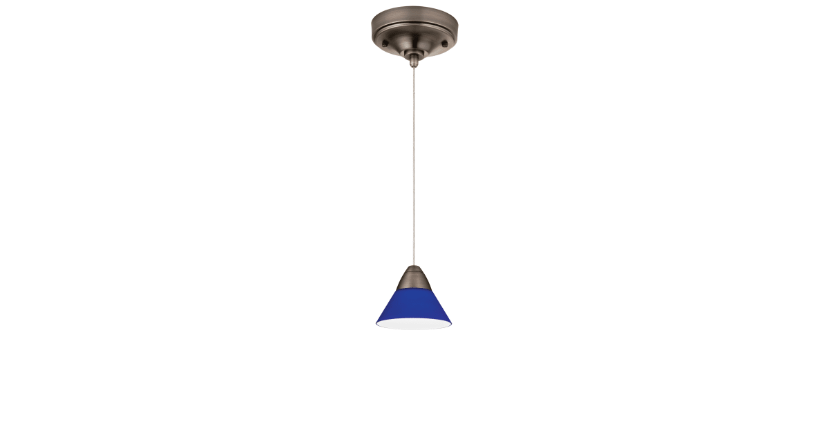 Lithonia Lighting 3 LED Bullet Fitter Mini Pendant with Cone Cobalt ...