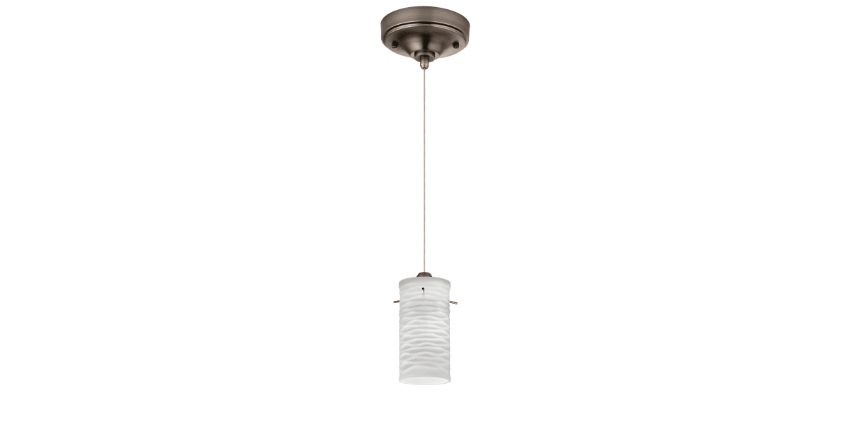 Lithonia Lighting 3 LED Bullet Fitter Mini Pendant with Cylinder Wave ...