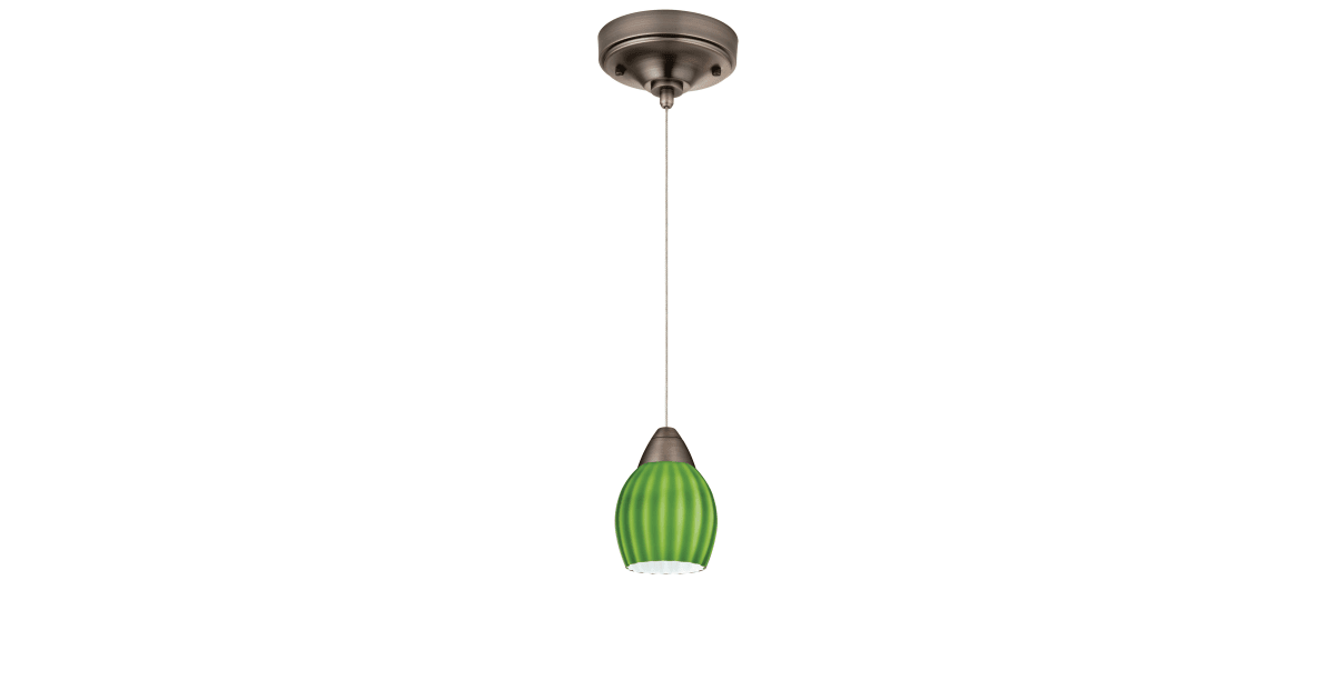 Lithonia Lighting 3 LED Bullet Fitter Mini Pendant with Ball Green ...