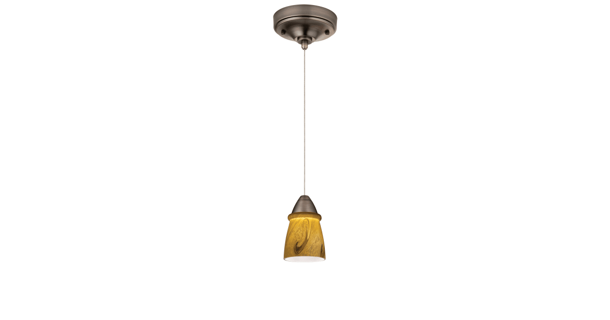 Lithonia Lighting 3 LED Bullet Fitter Mini Pendant with Top Rib Caramel ...