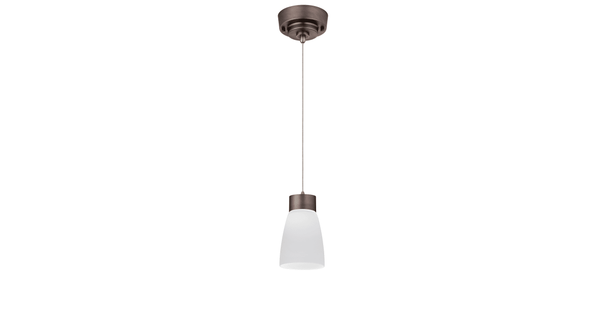 Lithonia Lighting 3 LED Cylinder Fitter Mini Pendant with Bell Opal ...