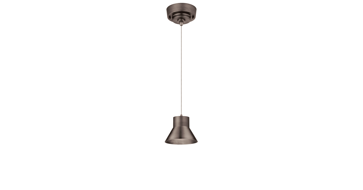 Lithonia Lighting 3 LED Cylinder Fitter Mini Pendant with Metal Cone ...