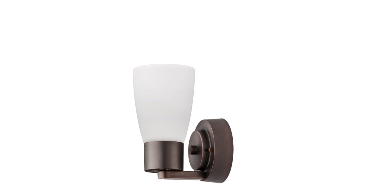 Lithonia Lighting 3 LED Cylinder Fitter Wall Sconce with Bell Opal ...