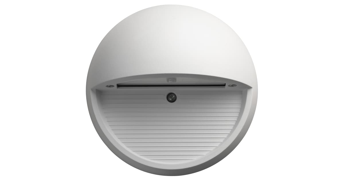Lithonia Lighting OLSR WH M6 Outdoor LED Step Light Round | Build.com
