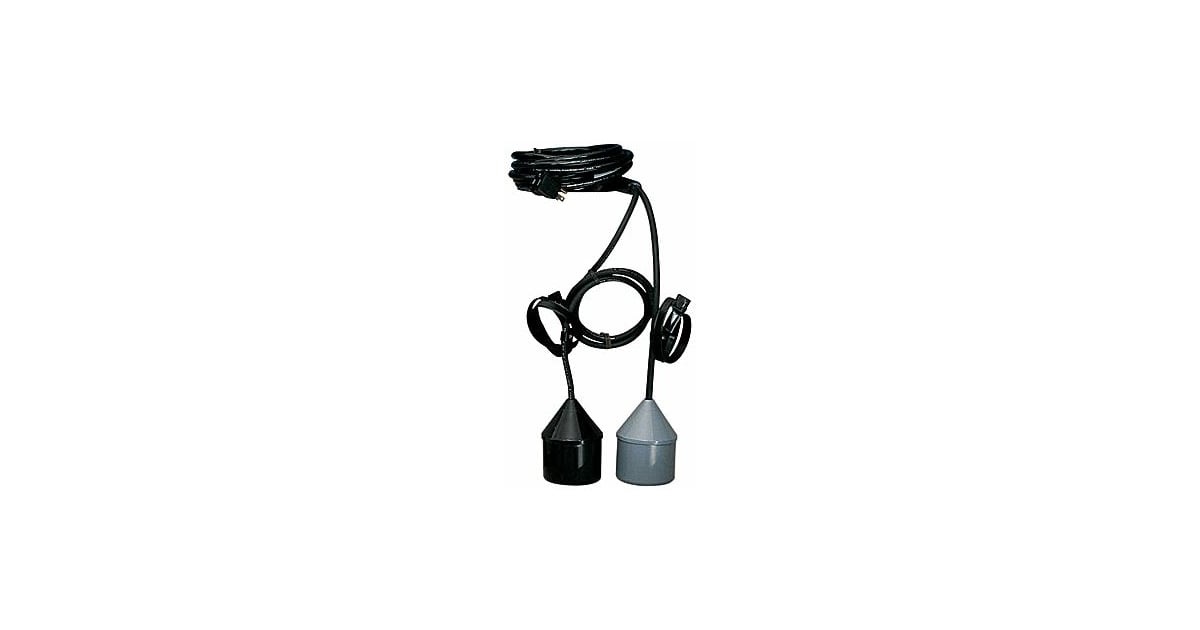 Little Giant 14940411 Double-Float Piggyback Mechanical Float Switch ...