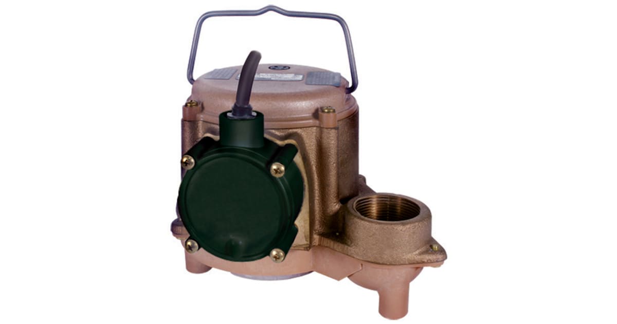 Little Giant 508257 8-CBM 4/10 HP Cast Bronze Submersible Sump Pump ...