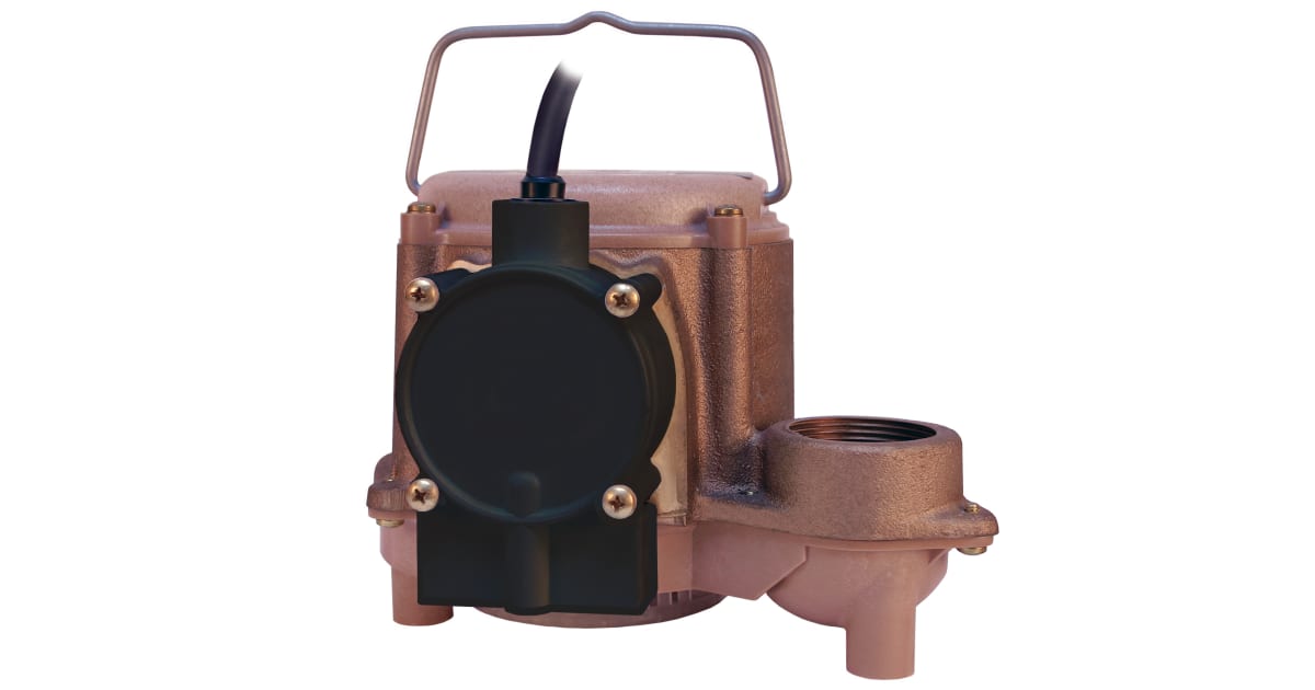 Little Giant 508357 8-CBA 4/10 HP Cast Bronze Submersible Sump Pump ...