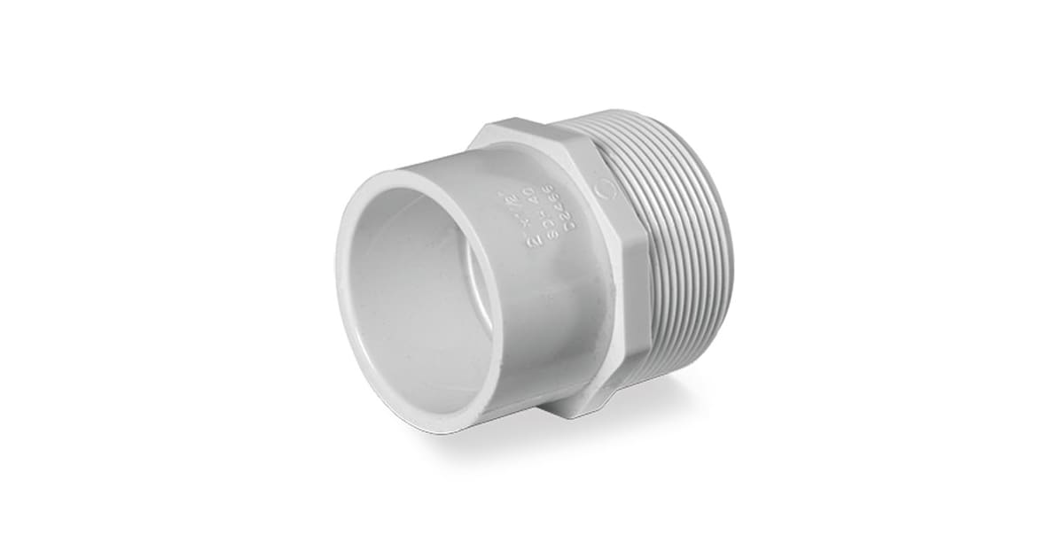 Little Giant AD-3M-3S Outdoor Living 3" PVC Male Adapter MNPT x Slip ...