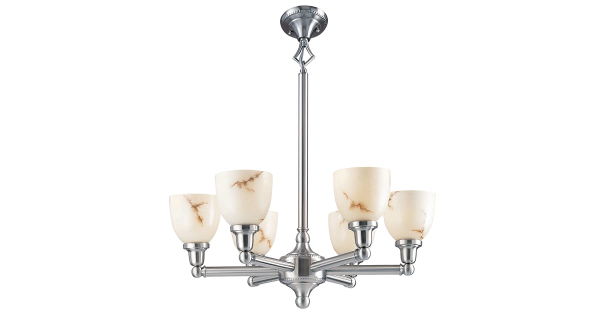 Livex Lighting 1026-91 6 Light 600W Chandelier with Medium Bulb Base ...