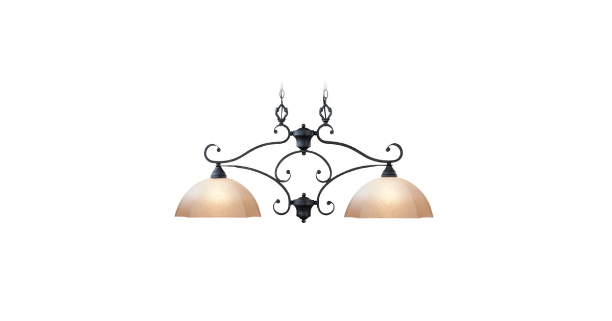 Livex Lighting 4322-54 Homestead 2 Light 1 Tier Linear Chandelier ...