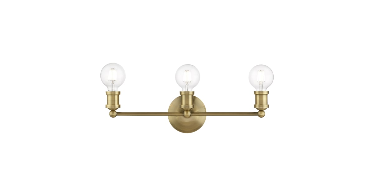 Livex Lighting 14423-01 Lansdale 3 Light 20" Wide Commercial Vanity ...