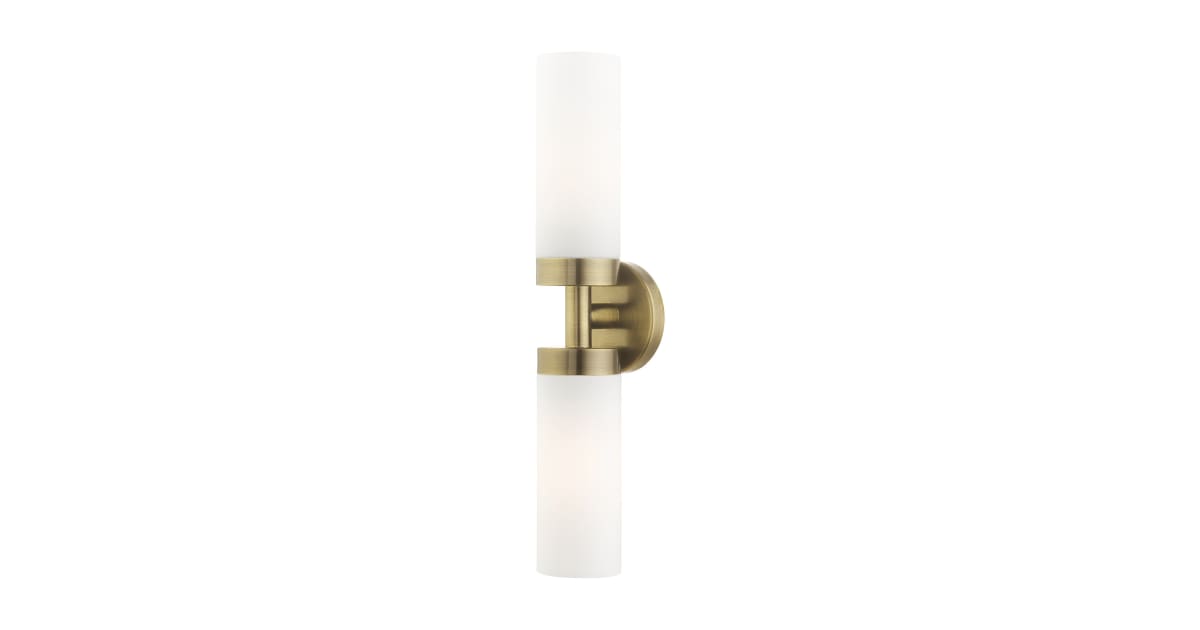 Livex Lighting 15072-01 Aero 2 Light 19" Tall Bathroom Sconce ...