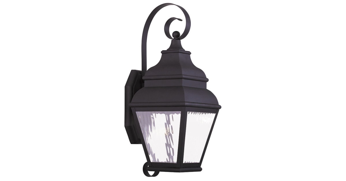 Livex Lighting 20262-04 Exeter 1 Light LED Outdoor Lantern Wall Sconce ...
