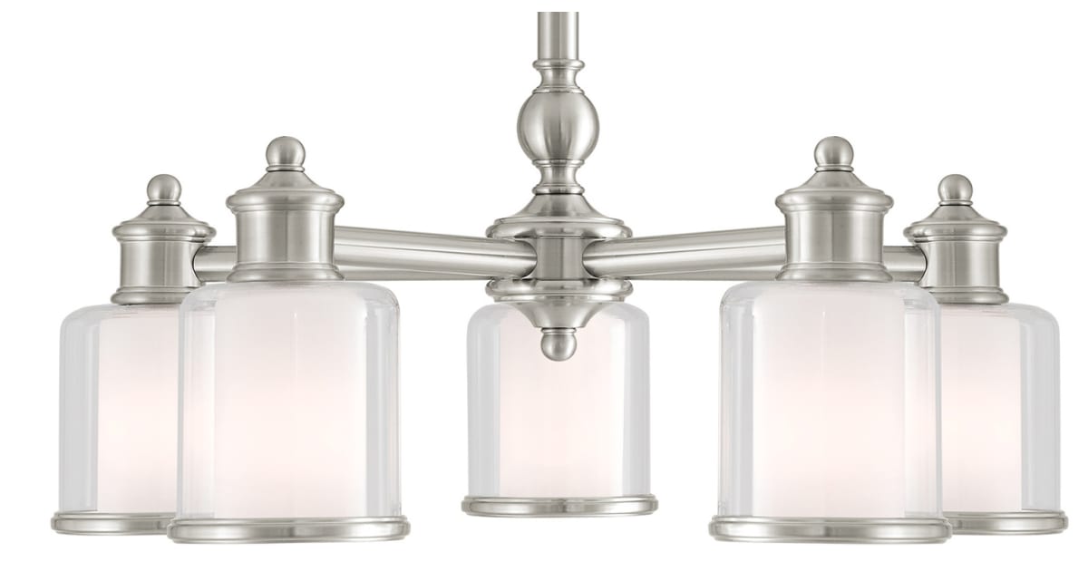 Livex Lighting 40204-91 Middlebush 5 Light 25" Wide Chandelier with ...