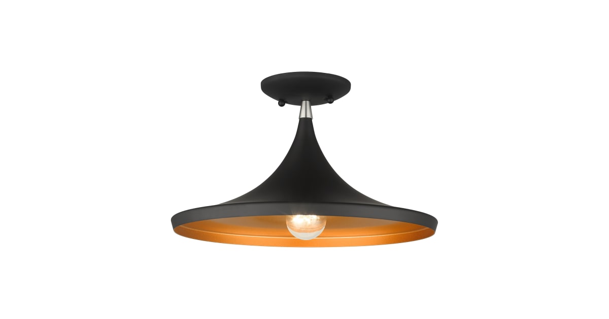 Livex Lighting 41189-04 Waldorf 14" Wide Semi-Flush Ceiling Fixture | Ferguson Home