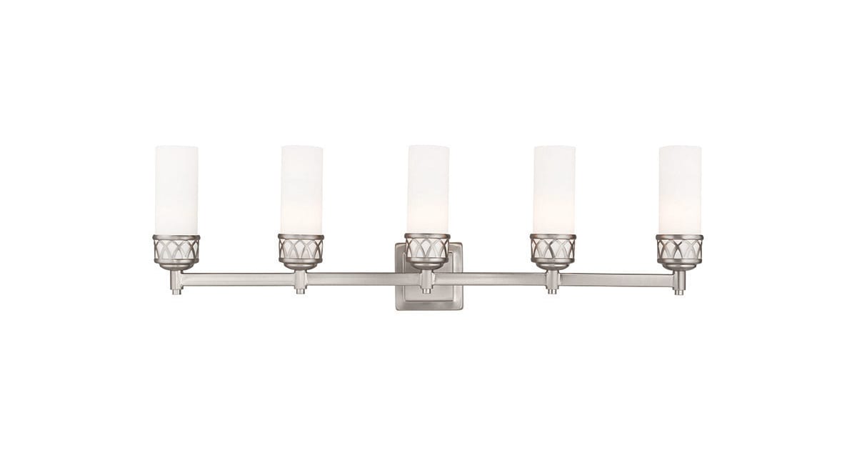 Livex Lighting 47185-91 Westfield 5 Light ADA Compliant Bathroom Vanity ...