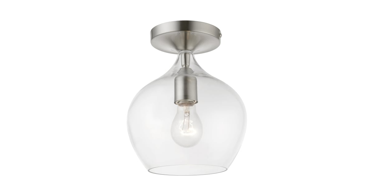 Livex Lighting 49087-91 Aldrich 8" Wide Flush Mount Globe Ceiling ...