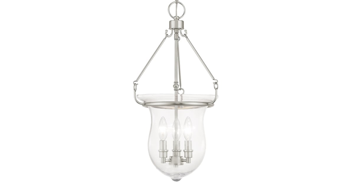 Livex Lighting 50296-91 Canterbury 3 Light Foyer Pendant | Ferguson Home