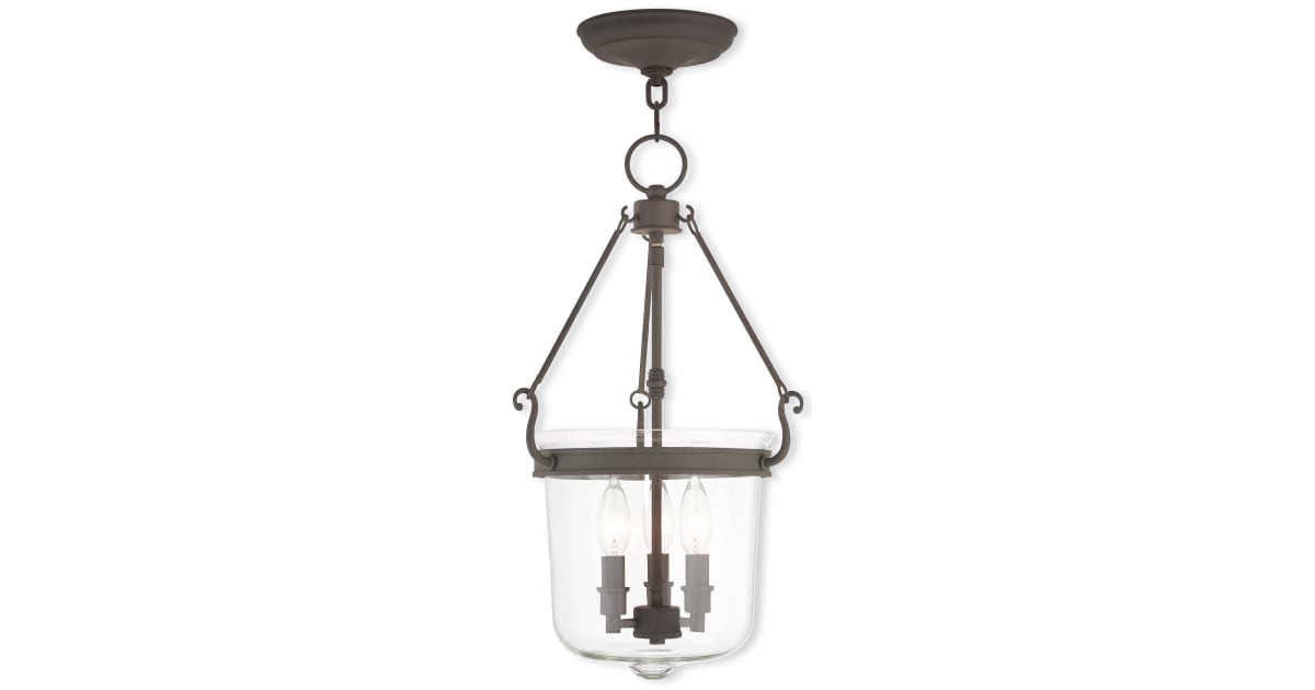 Livex Lighting 50484-07 Rockford 3 Light Foyer Pendant | Build.com