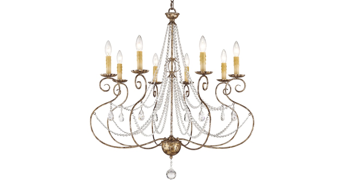 Livex Lighting 51908-36 Isabella 8 Light 1 Tier Chandelier | Ferguson Home