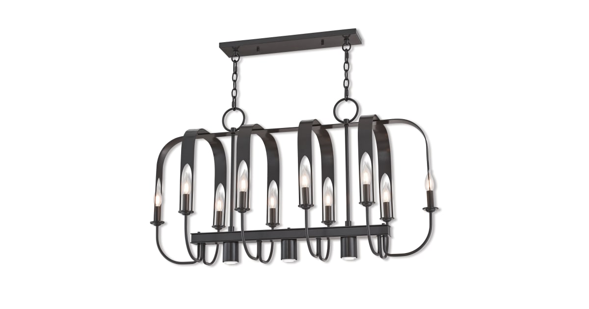 Livex Lighting 51940-92 Addison 10 Light 42" Wide Chandelier | Ferguson ...