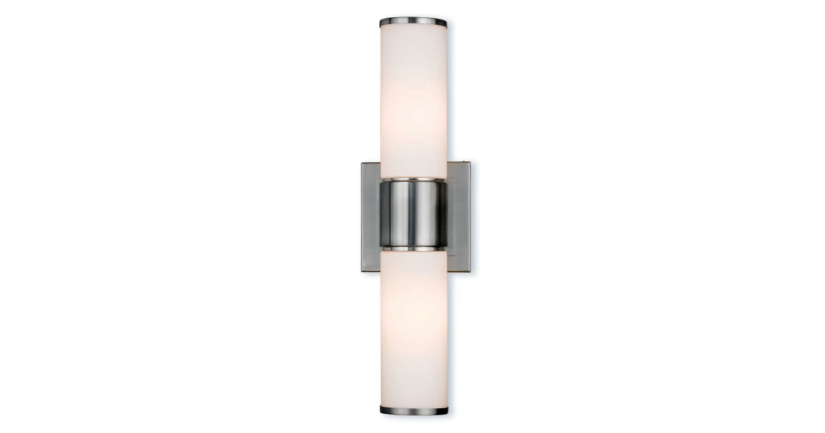 Livex Lighting 52122-91 Weston 2 Light Bath Bar with Hand-Blown Glass ...
