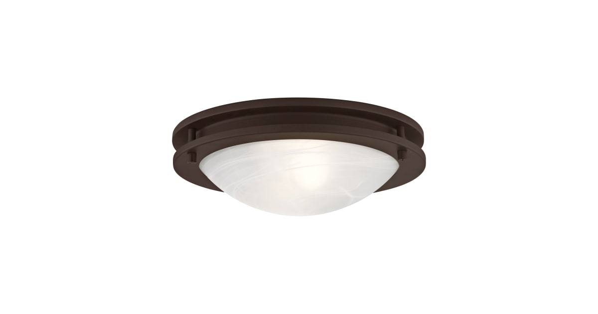 Livex Lighting 7057-07 Ariel 2 Light Flush Mount Ceiling Fixture ...