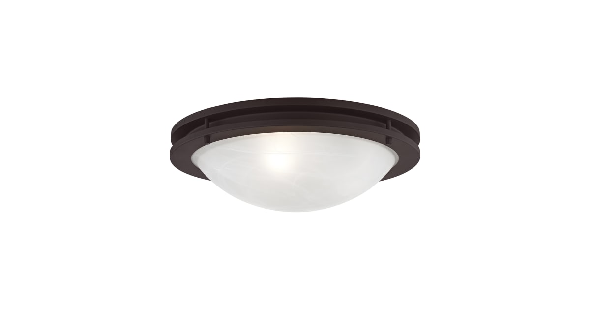 Livex Lighting 7059-07 Ariel 3 Light Flush Mount Ceiling Fixture ...