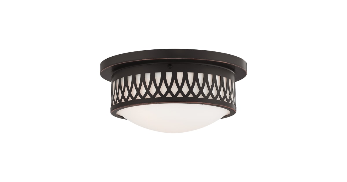 Livex Lighting 7351-67 Westfield Flush Mount Ceiling Fixture with 2 ...