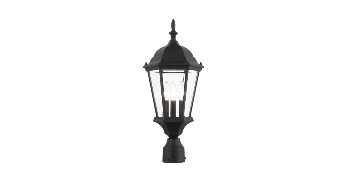 Livex Lighting 7563-14 Hamilton 3 Light 21" Tall Outdoor Single Head ...