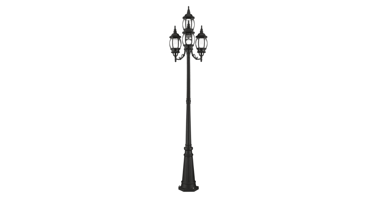 Livex Lighting 7711-14 Frontenac 4 Light 93" Tall Outdoor Multi Head ...