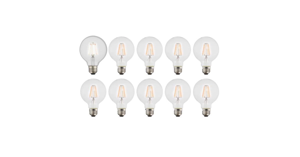 Livex Lighting 960812X10 Pack of (10) 8 Watt Vintage Edison Dimmable ...