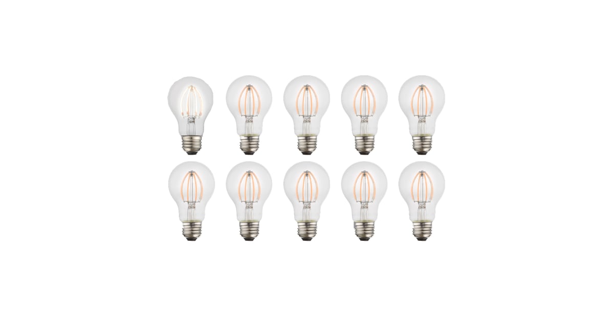 Livex Lighting 960815X10 Pack of (10) 8 Watt Vintage Edison Dimmable ...
