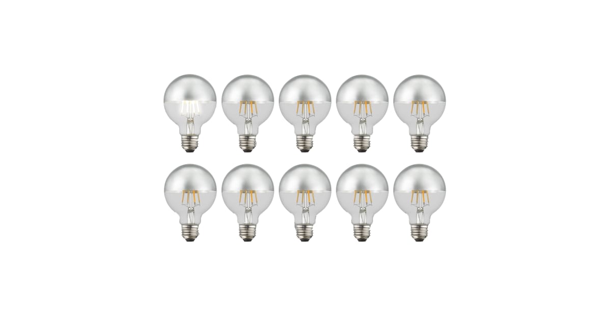 Livex Lighting 960832X10 Pack of (10) 7.7 Watt Vintage Edison Dimmable ...