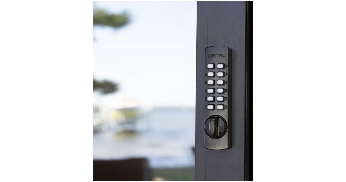 Lockey C150AB C Series Keyless Entry Sliding Door Mechanical Deadbolt ...