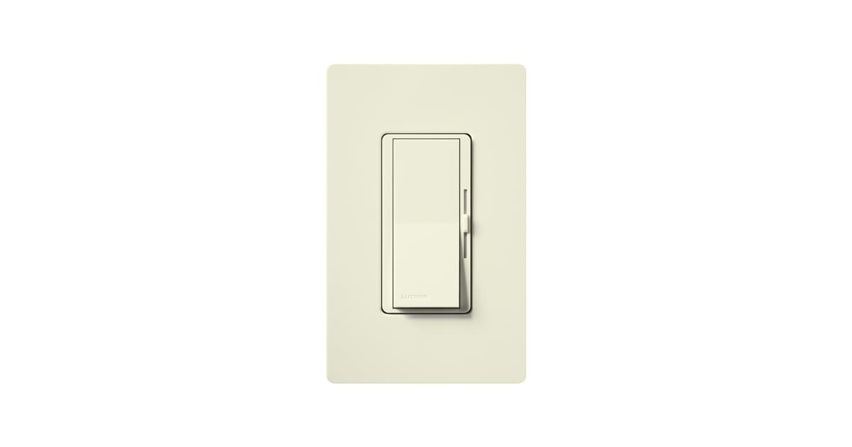 Lutron DVSC-10P-BI Diva Dimmer Switch w/ Night Light, 1000W ...