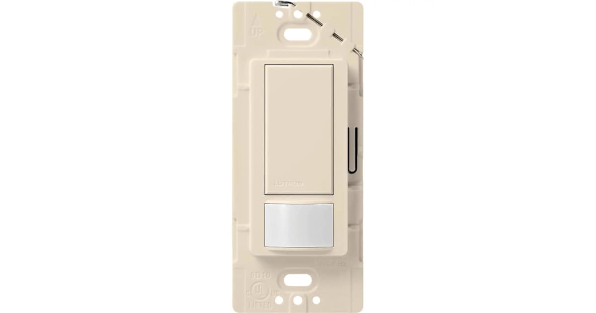 Lutron MS-VPS2-AL Maestro Motion Sensor Switch, Vacancy Only, Ground or ...